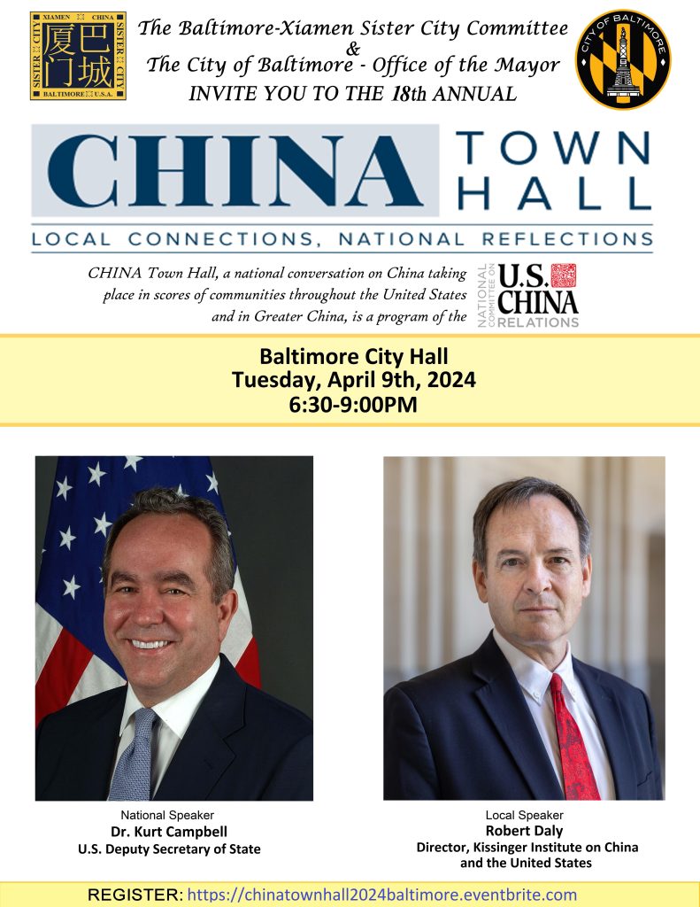Apr 9 / Annual CHINA Town Hall in Baltimore: Local Connections ...